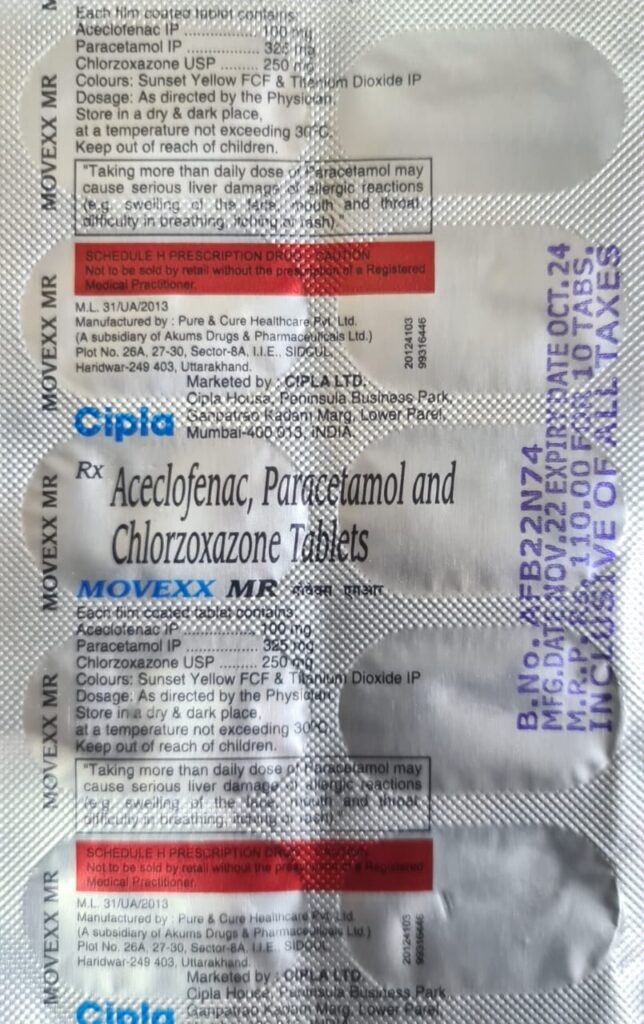 MOVEXX MR TABLET – Verma Pharmacy